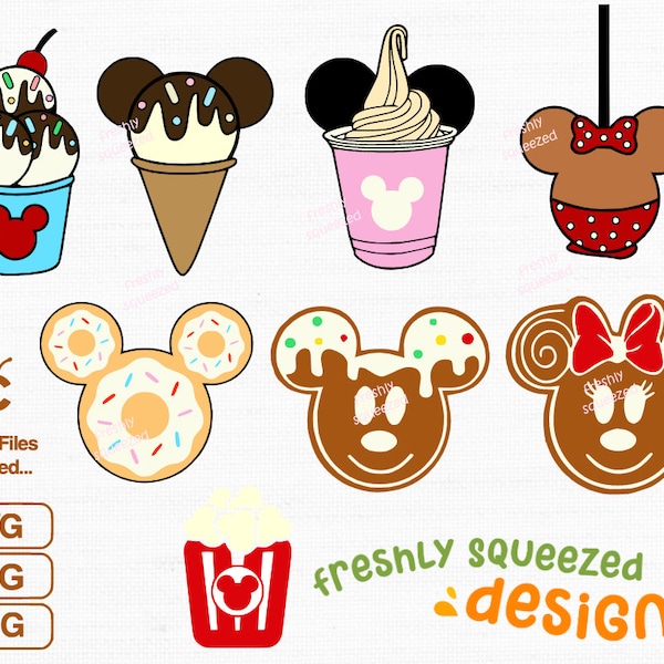 Mickey Snacks Svg - Etsy