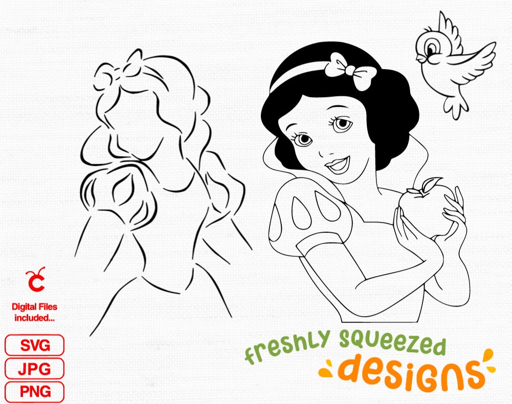 Snow White, Svg Png Jpg, Bundle, SVG File Layered SVG Files, Clipart ...