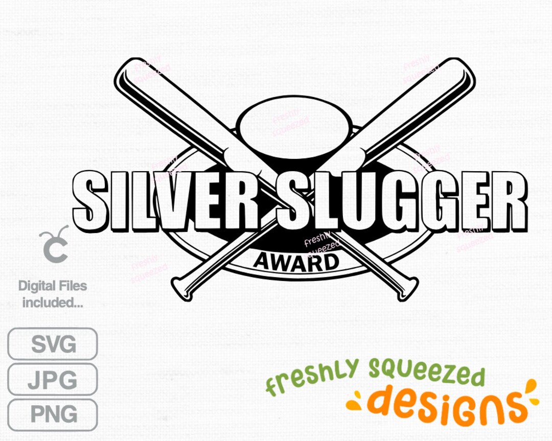 Silver Slugger Baseball Bat Design: SVG, PNG, JPG (digital Download) - Etsy