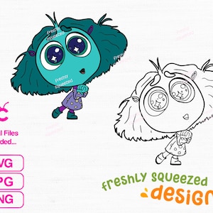 Envy Inside Out Movie Character: SVG PNG JPG Cut Files (digital ...