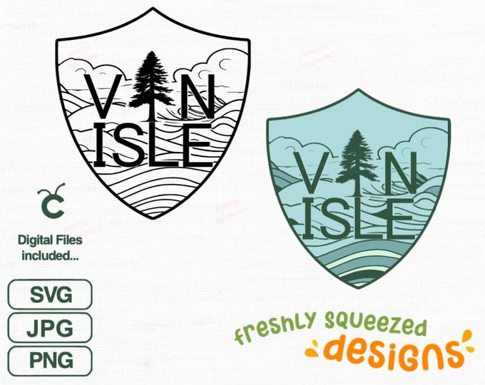 Vancouver Island Outline SVG - Cut File - Instant Download (.svg, .jpg ...