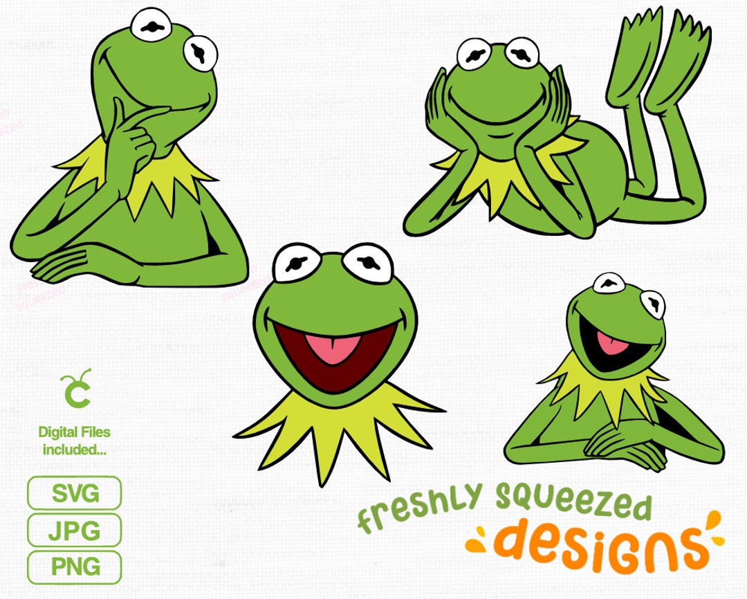 Kermit Frog SVG Bundle: Green Puppet Cut Files (digital Download) - Etsy