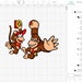 Donkey Kong and Diddy Collection Svg Png Jpg Bundle, Banana, Barrel ...