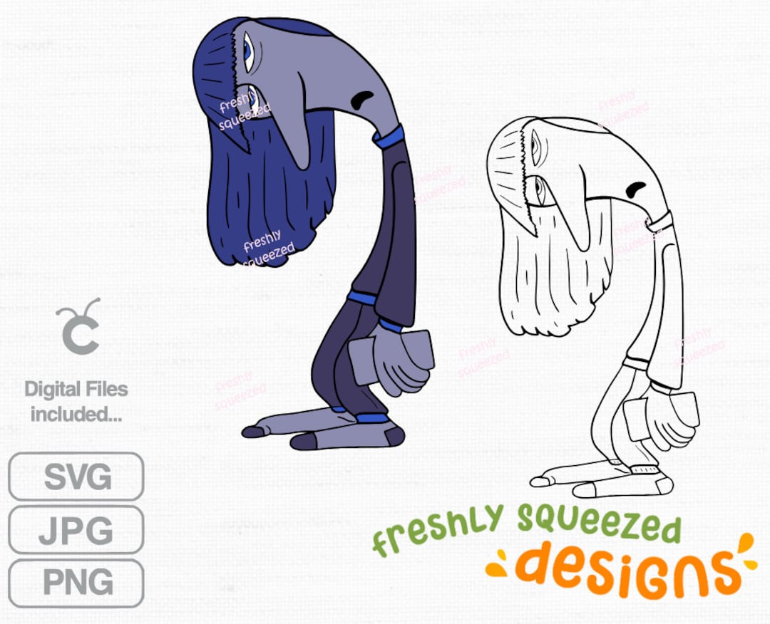 Ennui Inside Out Movie Character: SVG PNG JPG Cut Files (digital ...