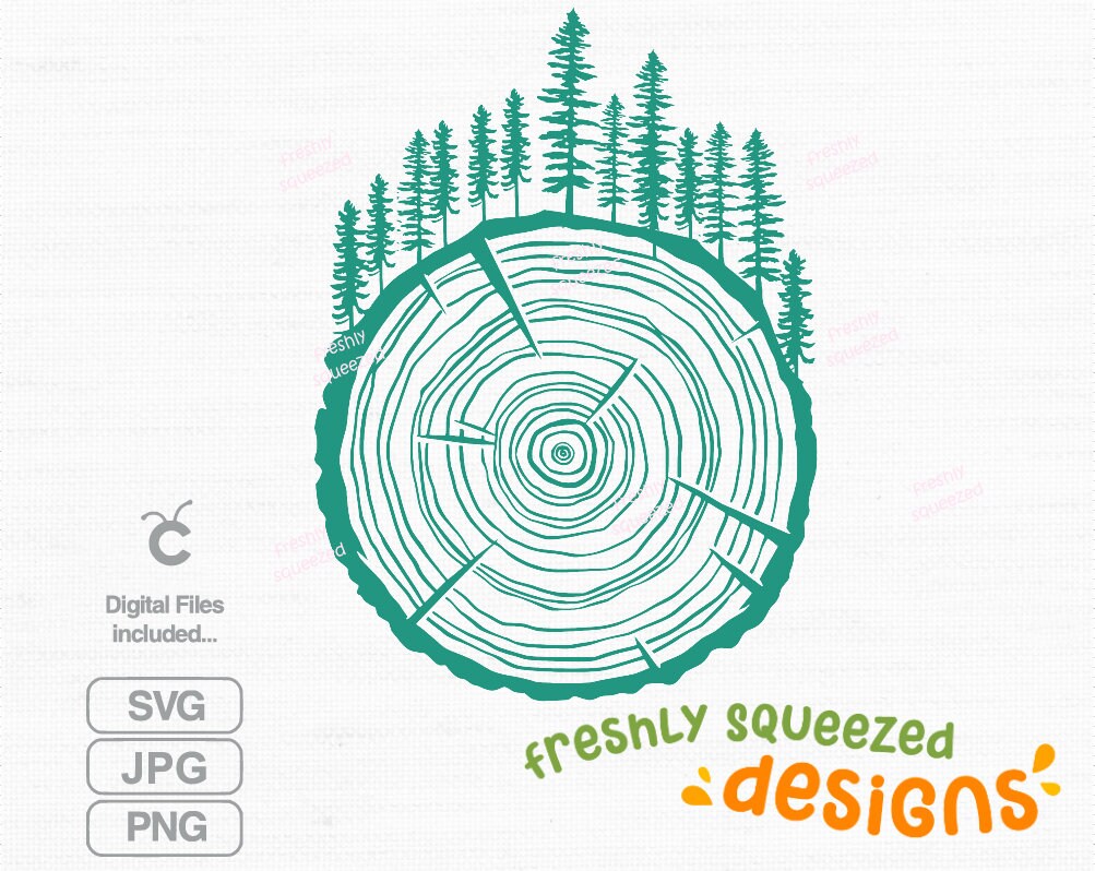 Wood Tree Cut Sitka Tree Silhouette Westcoast Designs - Etsy