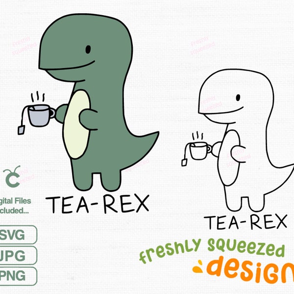 Tea Rex - Etsy