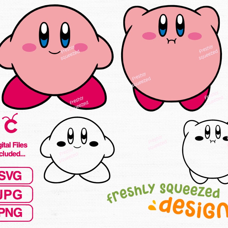 Kirby Face Png - Etsy