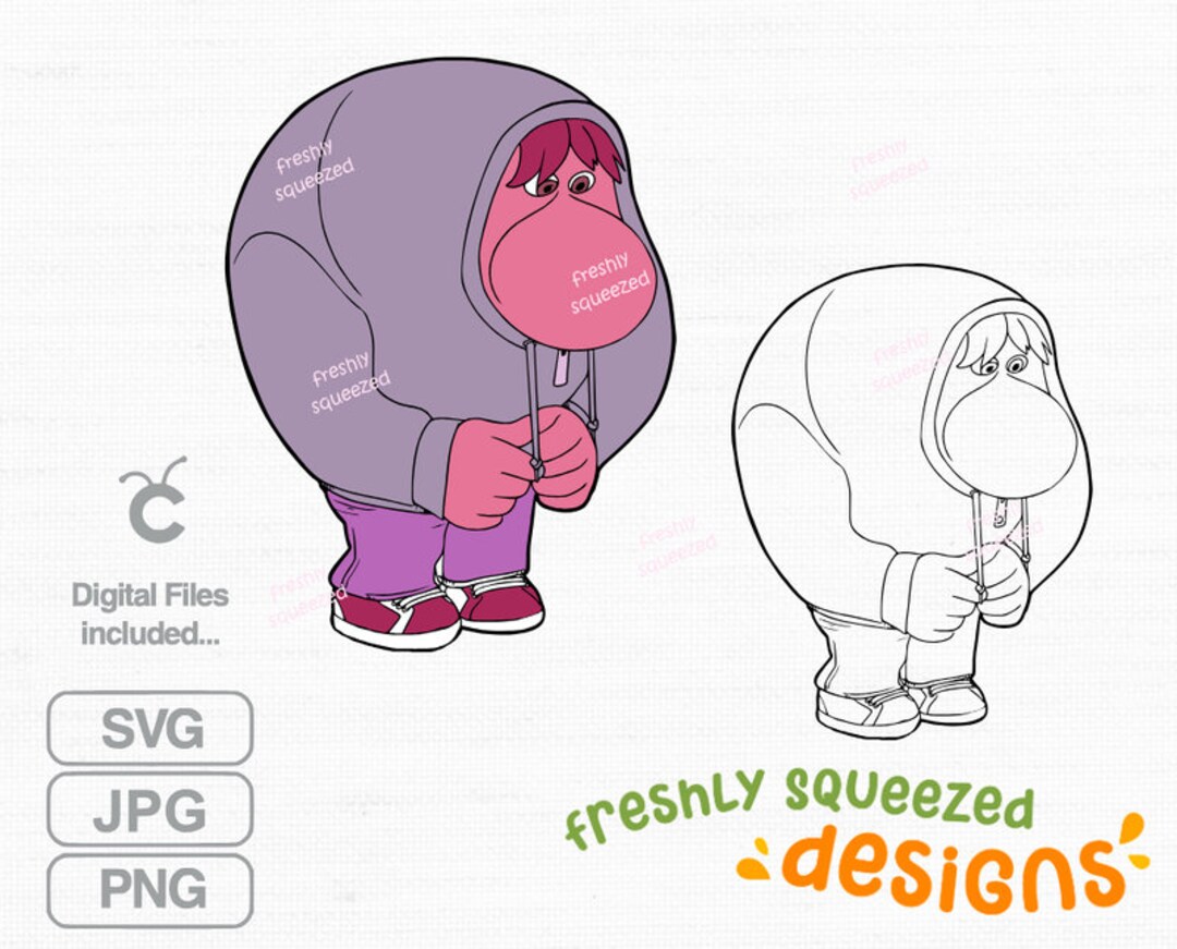 Embarrassment Character From Inside Out Movie, SVG PNG JPG, Cut Files ...