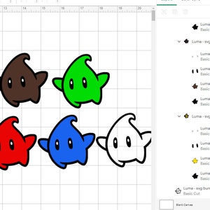 Mario Galaxy Luma Collection: SVG PNG JPG Files (instant Download) - Etsy