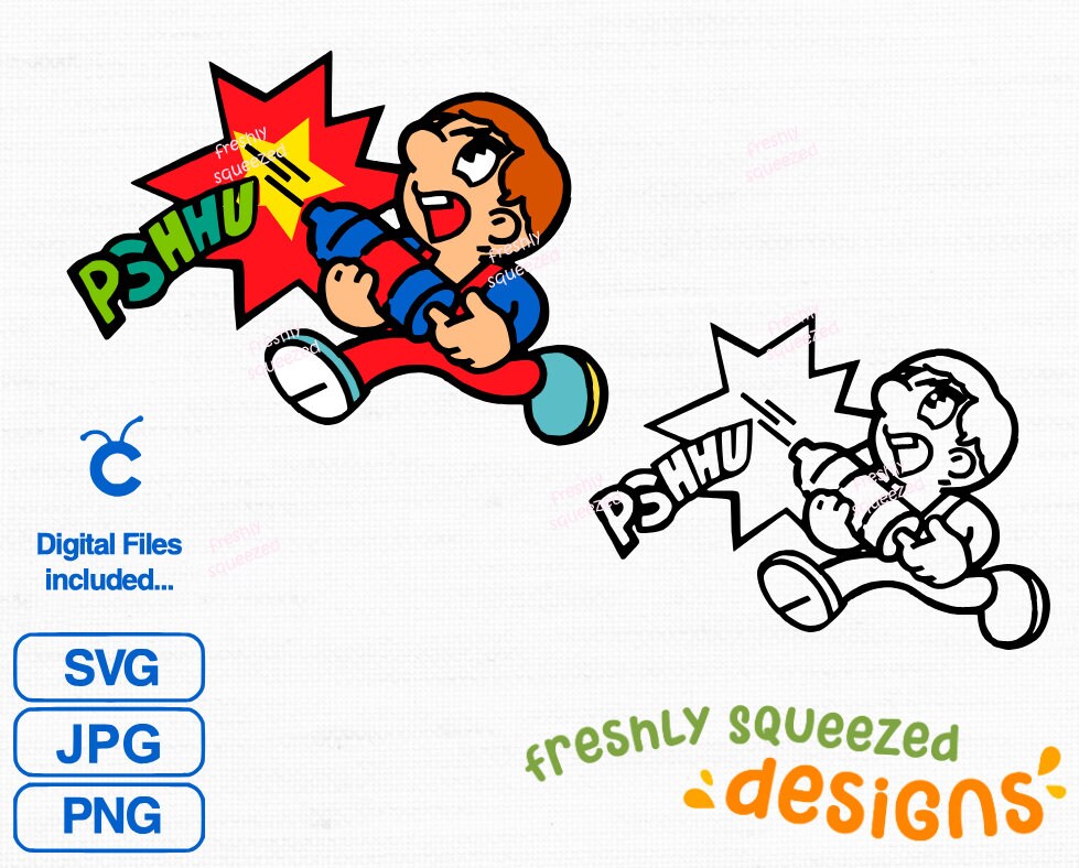 Stanley the Bugman SVG PNG JPG - Mario Cousin Cut Files (digital ...