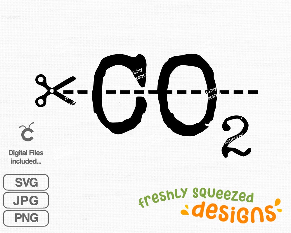 Cut CO2 SVG: T-shirt Design, Bottle Decal (digital Download) - Etsy