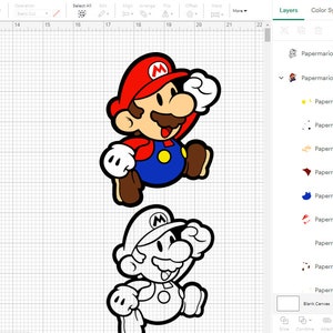 Paper Mario Svg Png Jpg Bundle, Cricut Cut Files, Silhouette and ...