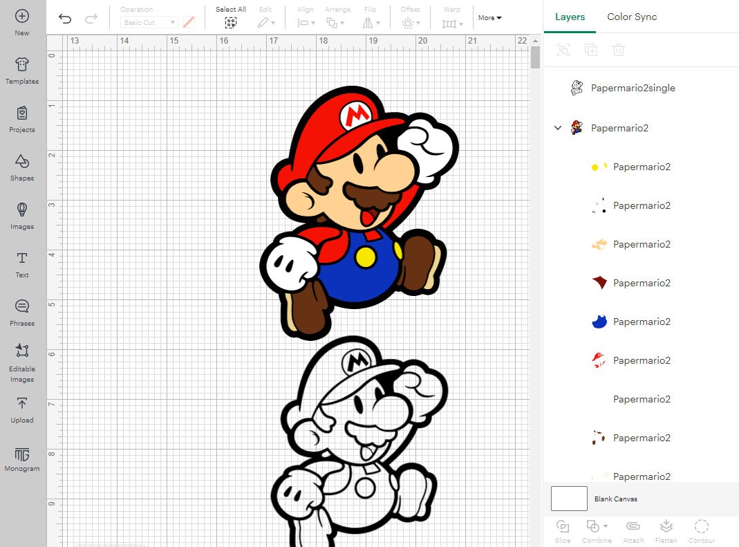 Paper Mario Svg Png Jpg Bundle, Cricut Cut Files, Silhouette and ...
