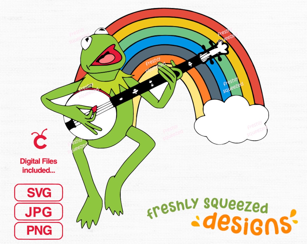 Kermit SVG Muppets Rainbow Connection Kermit the Frog SVG Rainbow Svg ...