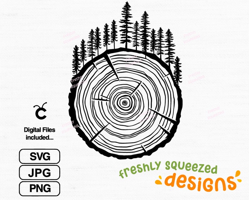 Wood Tree Cut Sitka Tree Silhouette Westcoast Designs - Etsy