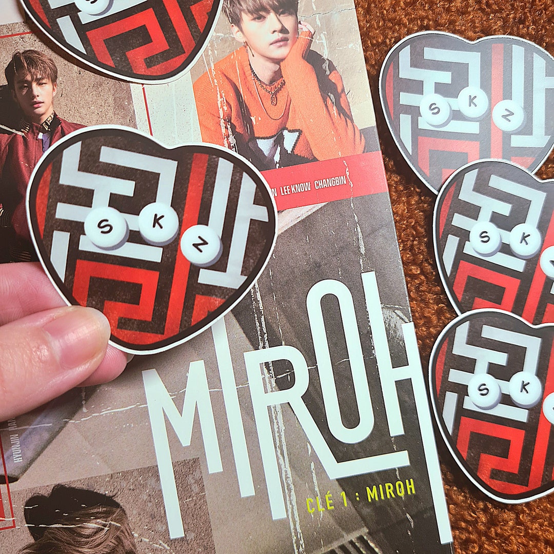 Stray Kids Miroh Album Heart Sticker SKZ Kpop Merch - Etsy