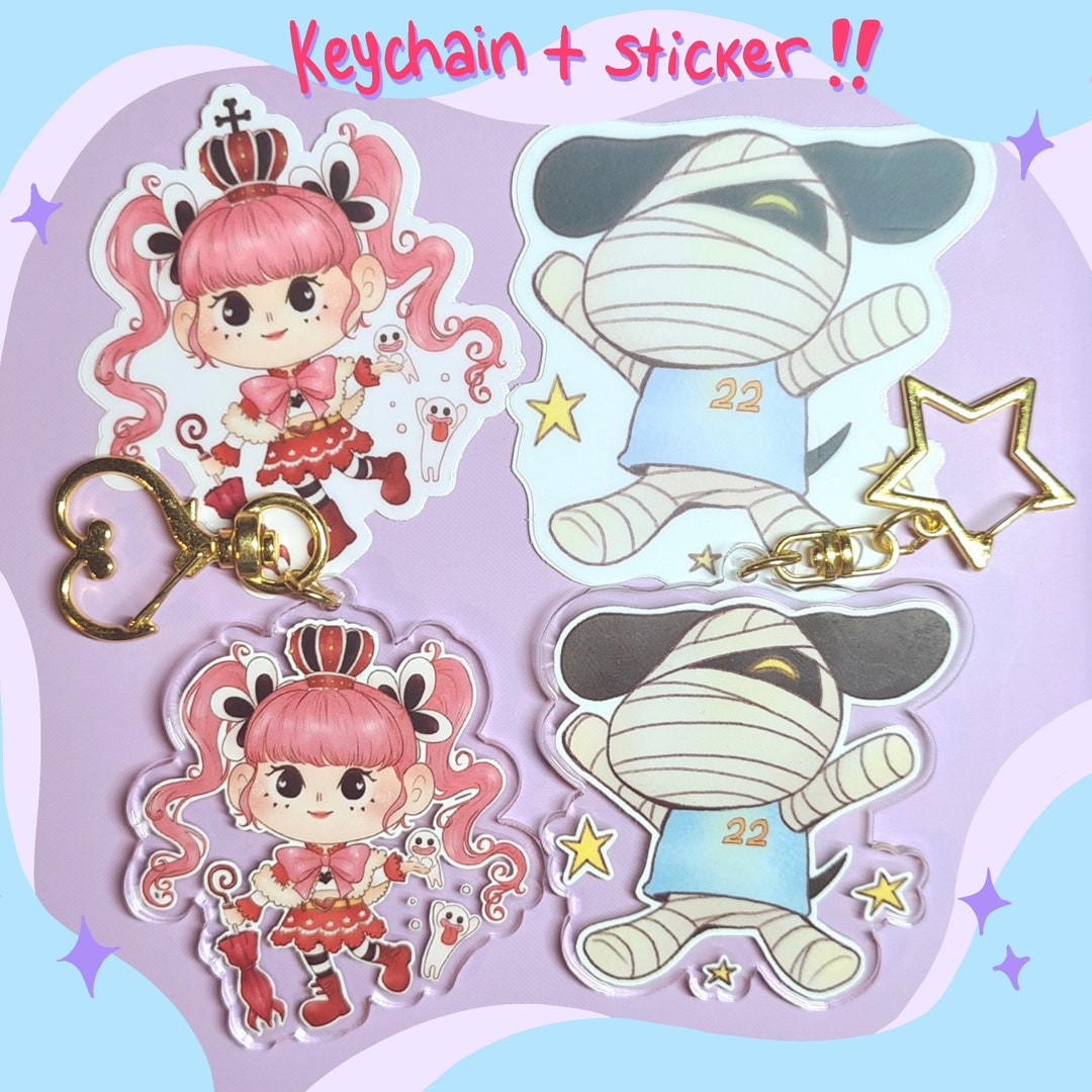 Keychain & Sticker Pack Perona One Piece / Lucky AC - Etsy