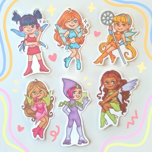 Winx Club Glitter Stickers - Etsy