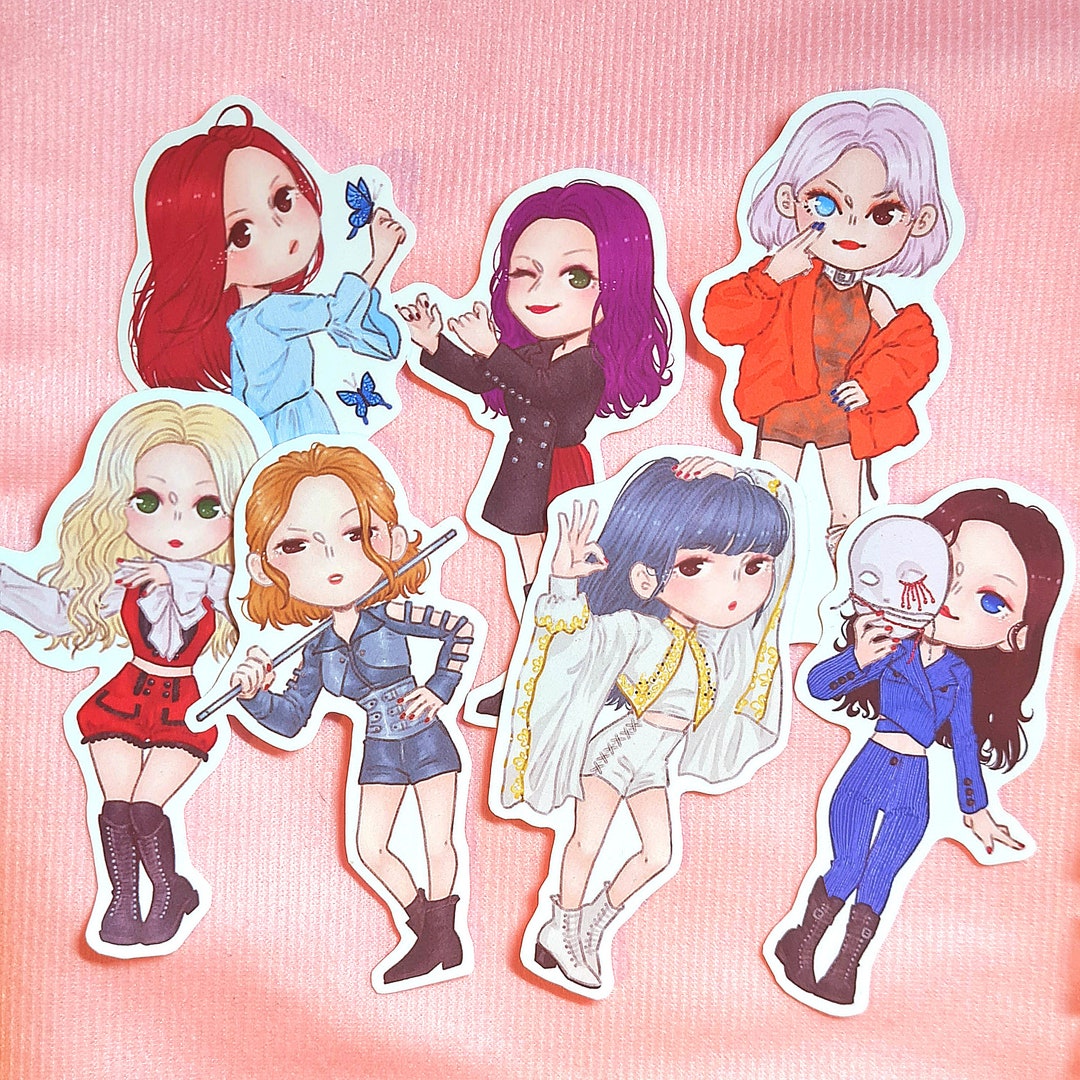 Dreamcatcher KPOP Girl Group Sticker Pack With Holo - Etsy