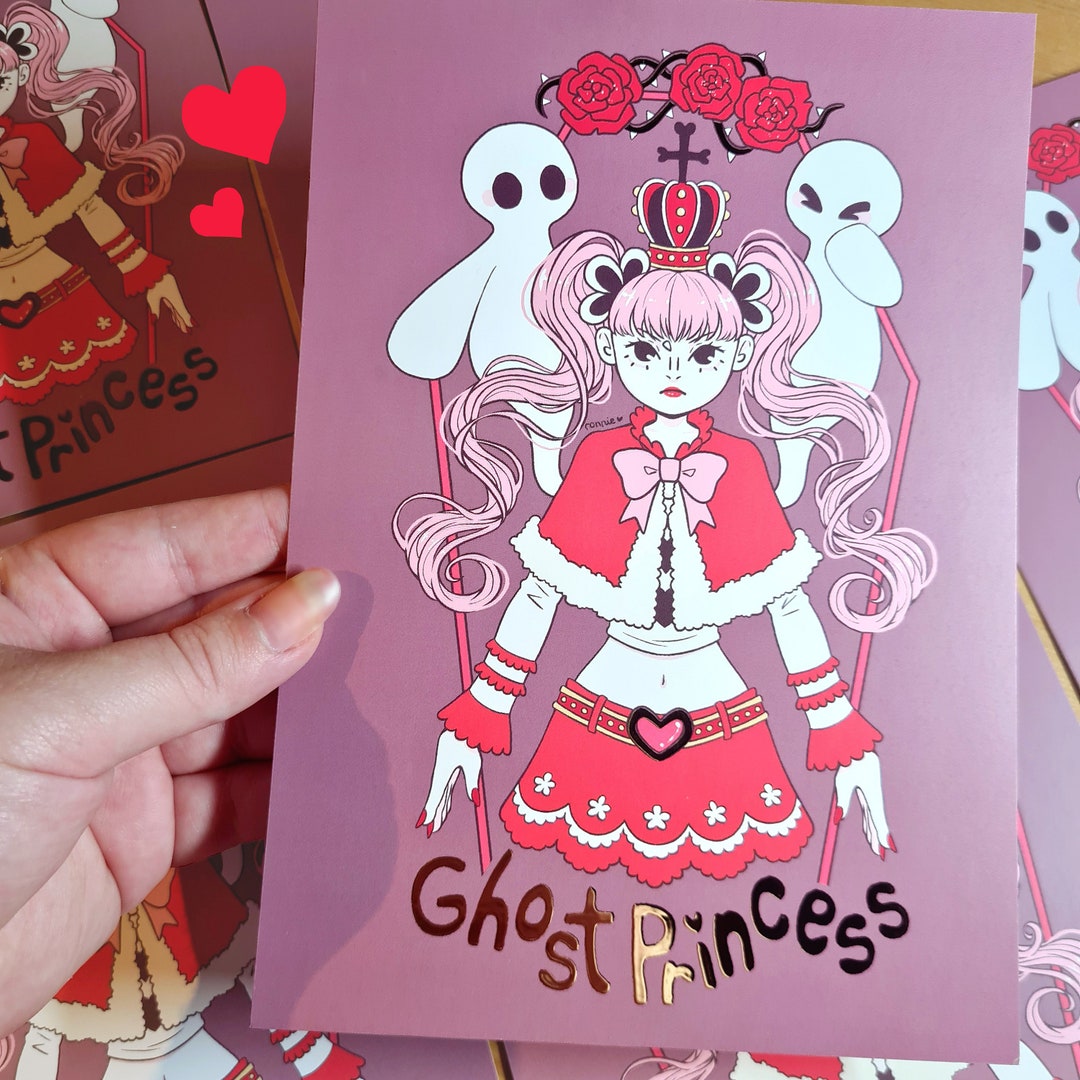 Gold Foil Perona A5 Print Ghost Princess - Etsy