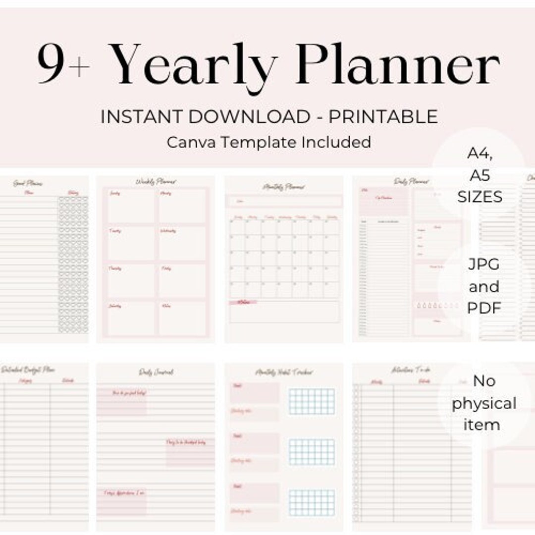 2024 Ultimate Planner: Your All-in-one Digital Dateless Planner With Editable Features - Etsy