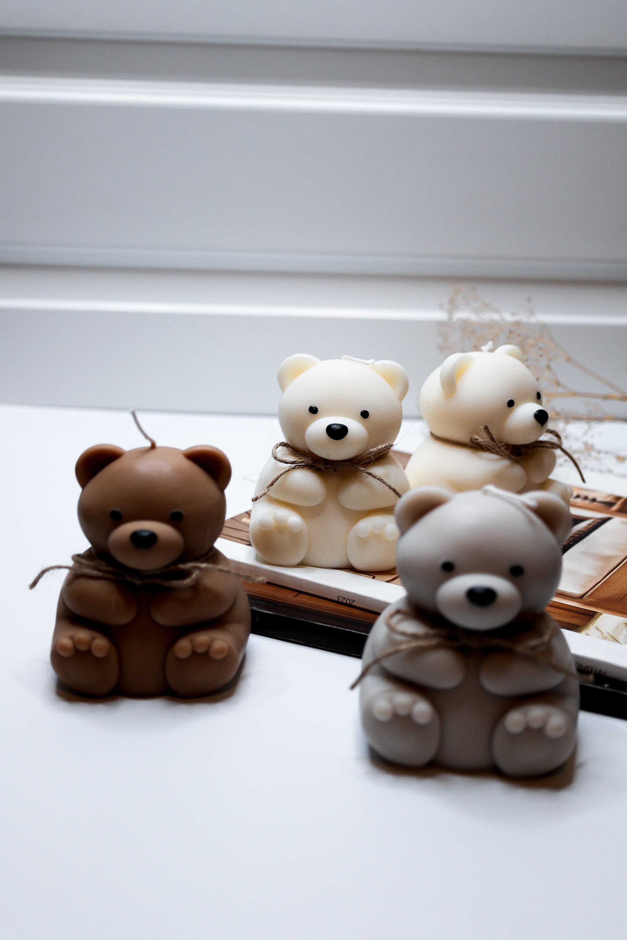 Scented Teddy Bear Candle - Etsy