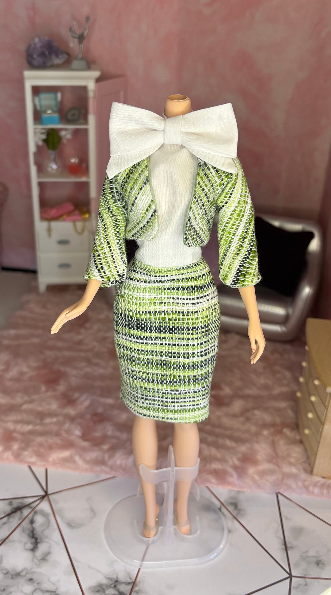 Coco Hankie Chic Pattern With Fully Lined Dress, Jacket Plus Hat. - Etsy