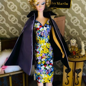 Trench Setter Hankie Chic Pattern Vintage Style Dress, Split Sleeve ...