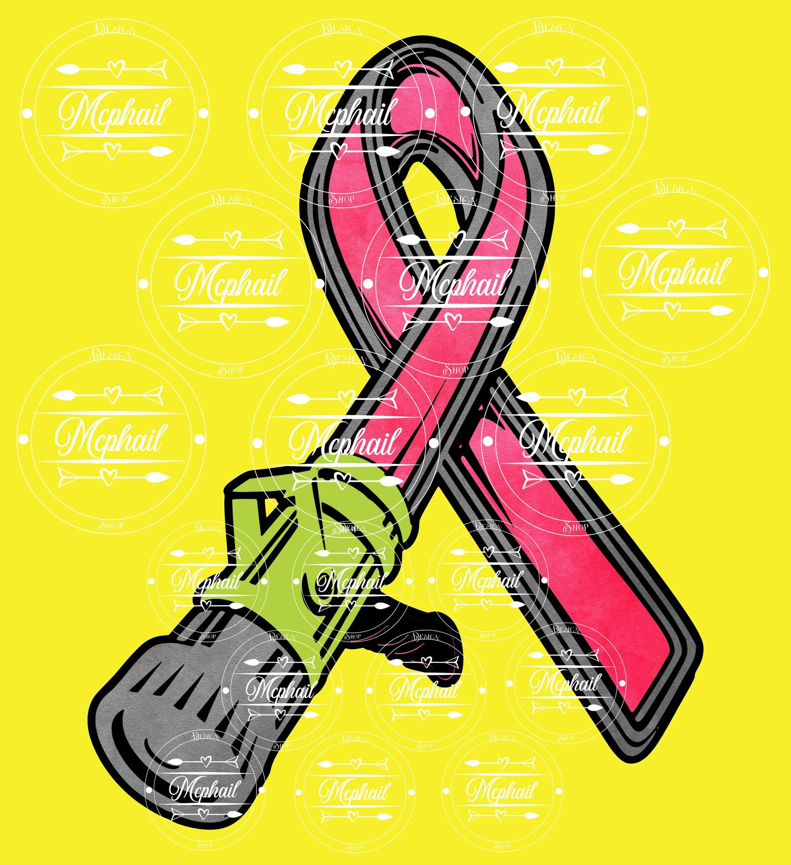 Fire Department Fire Hose Breast Cancer PNG Digital Download, Pink ...