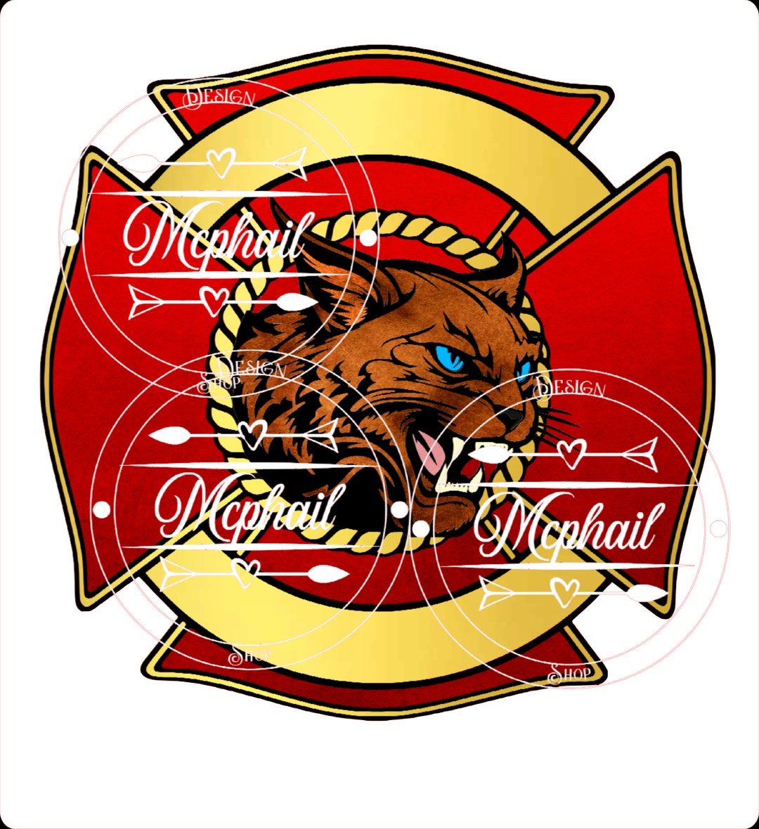 Fire Department Bobcat Maltese, Cat Fire Cross, Fire Dept Cat Maltese ...