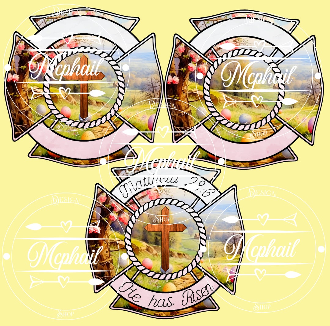 Easter Fire Department Maltese, Easter Fire Symbol, Matthew 28:6, He ...