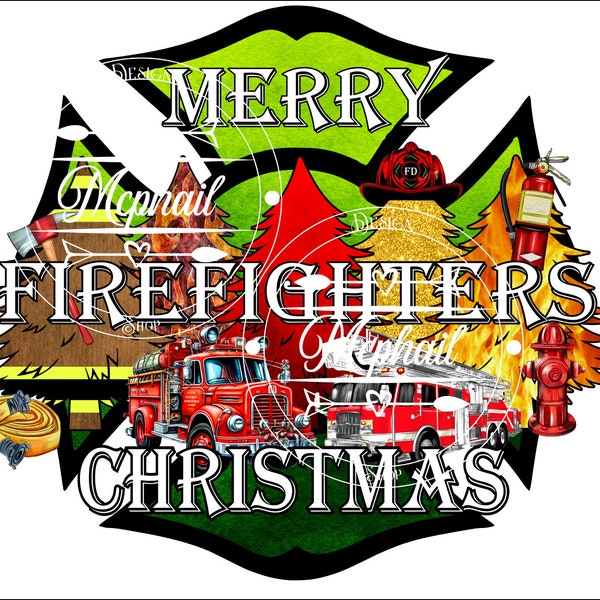 Firefighter Christmas Cards - Etsy
