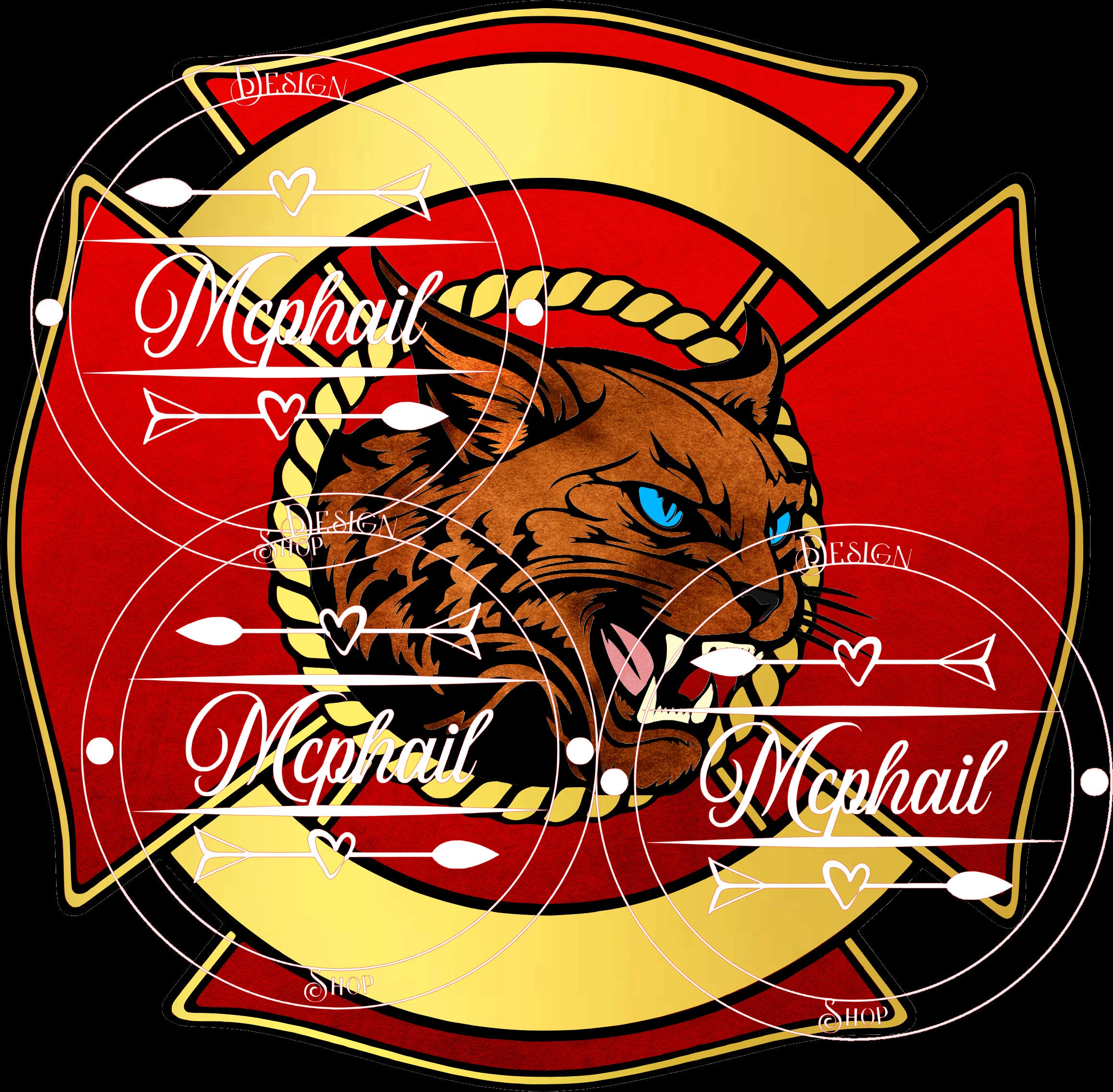 Fire Department Bobcat Maltese, Cat Fire Cross, Fire Dept Cat Maltese ...