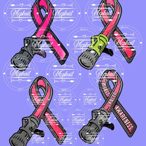 Fire Department Fire Hose Breast Cancer PNG Digital Download, Pink ...