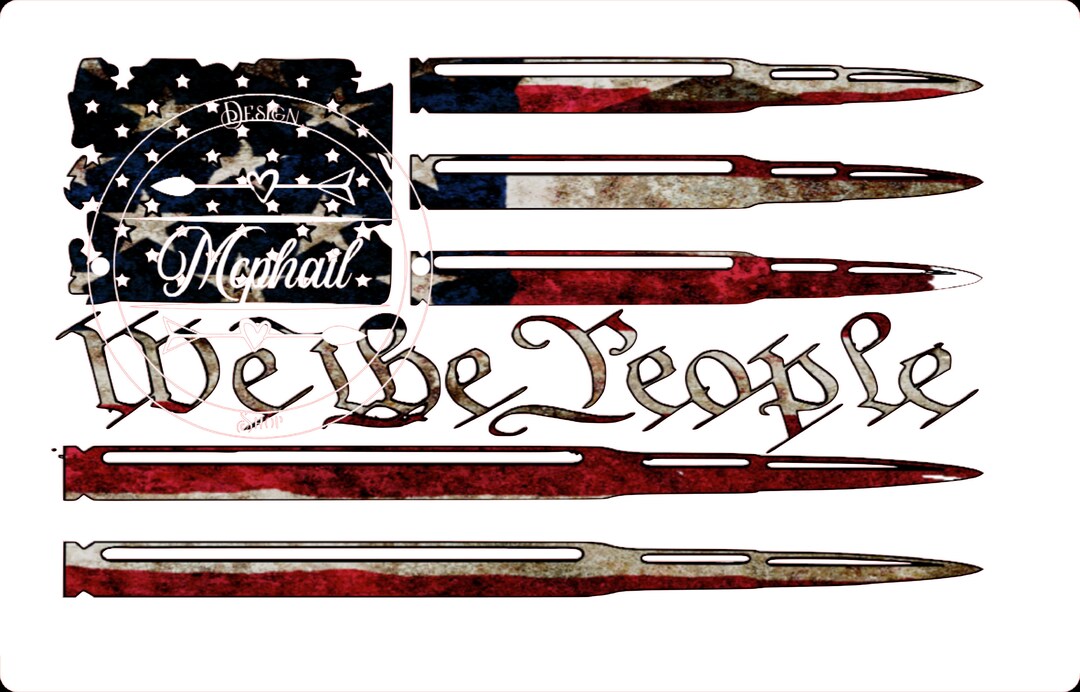 We the People American Flag Bullet Png Digital Download File ...