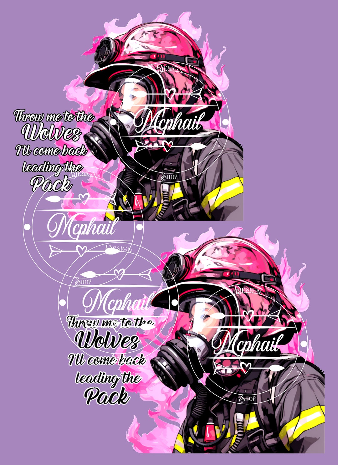 Woman Pink Firefighter Saying 2 PNG Digital Download Girl Fire Lady ...