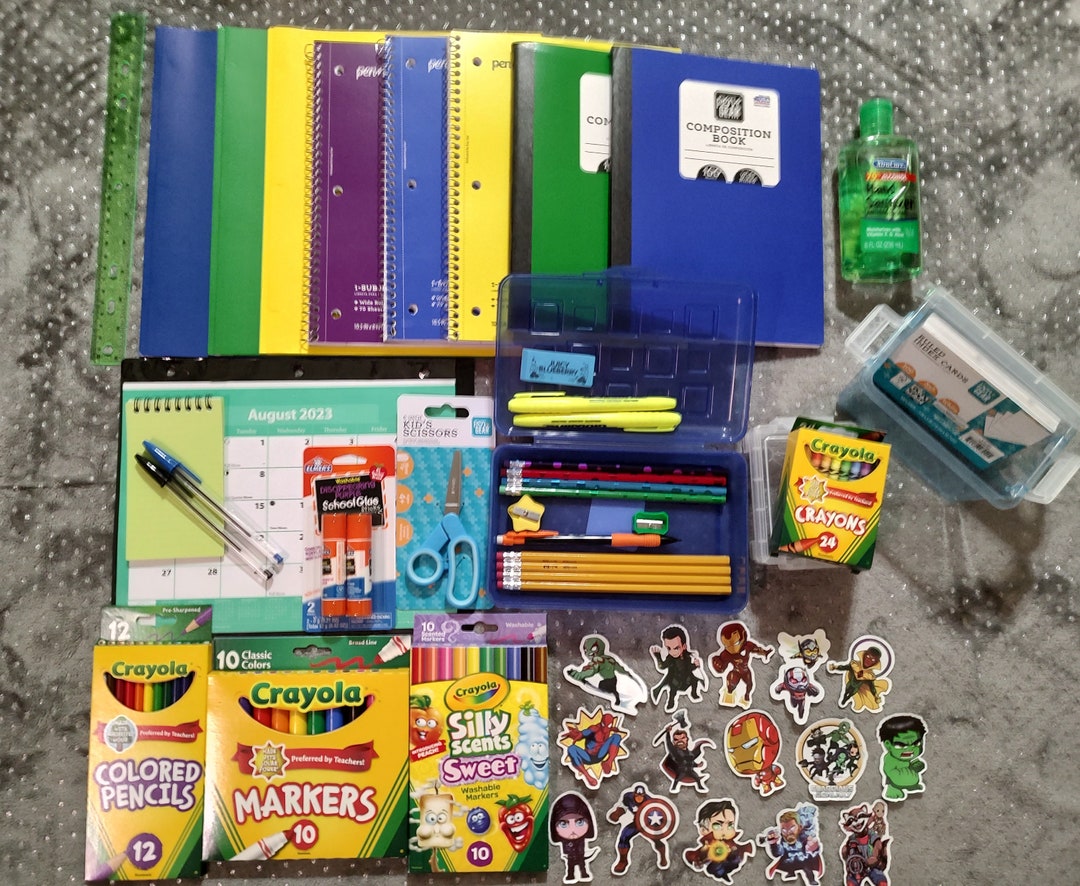 SUPERHERO Back to School Supplies - Etsy