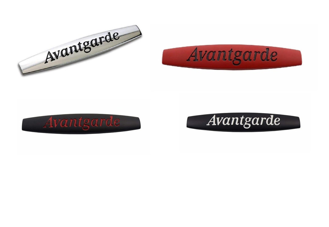 2 Avantgarde Fender Wing Emblems Black/red/chrome Mercedes - Etsy