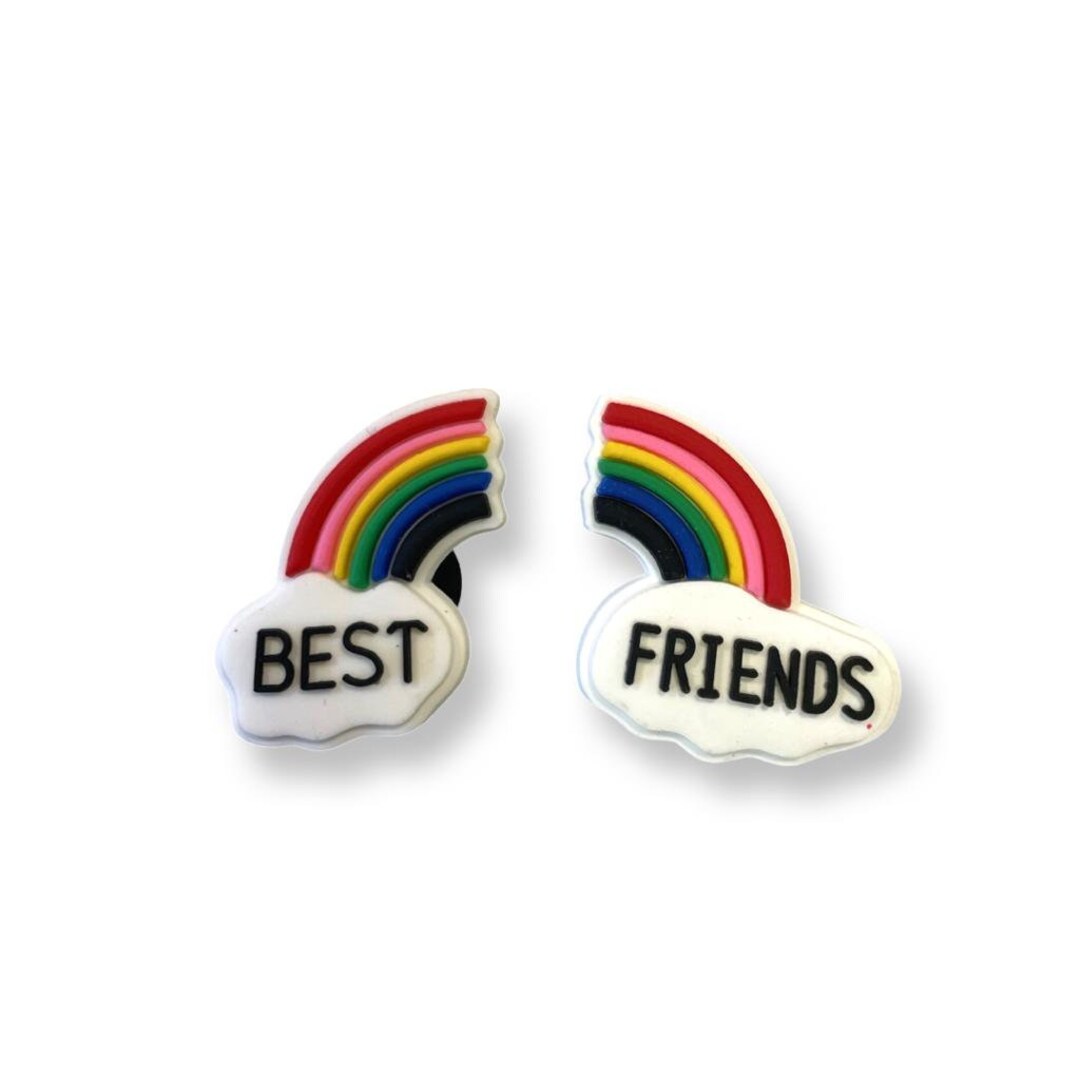 Rainbow Best Friends Croc Charms - Decorative Shoe Charms for Crocs ...