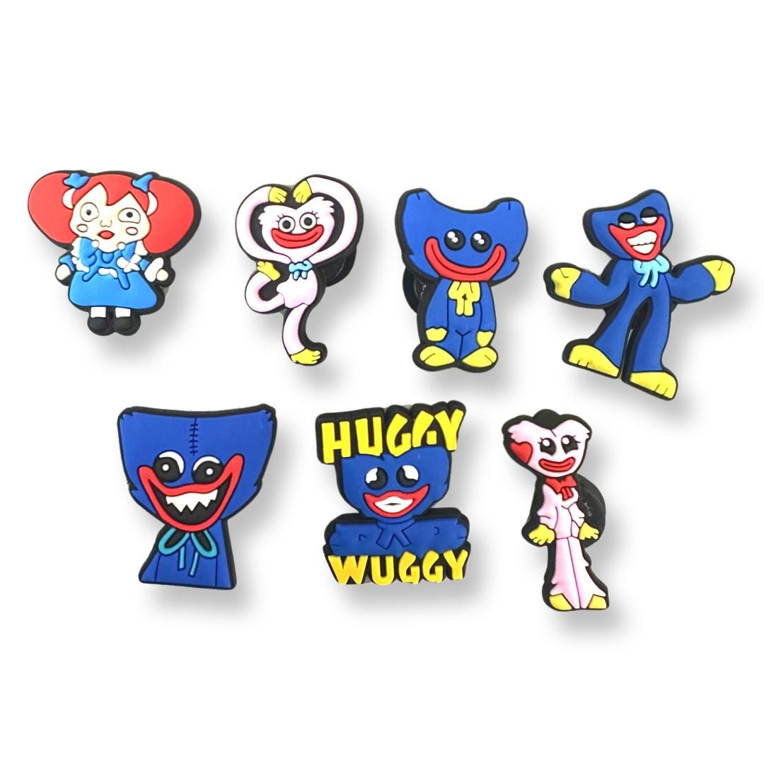 Poppy’s Playtime Characters Croc Charms - Decorative Shoe Charms for ...