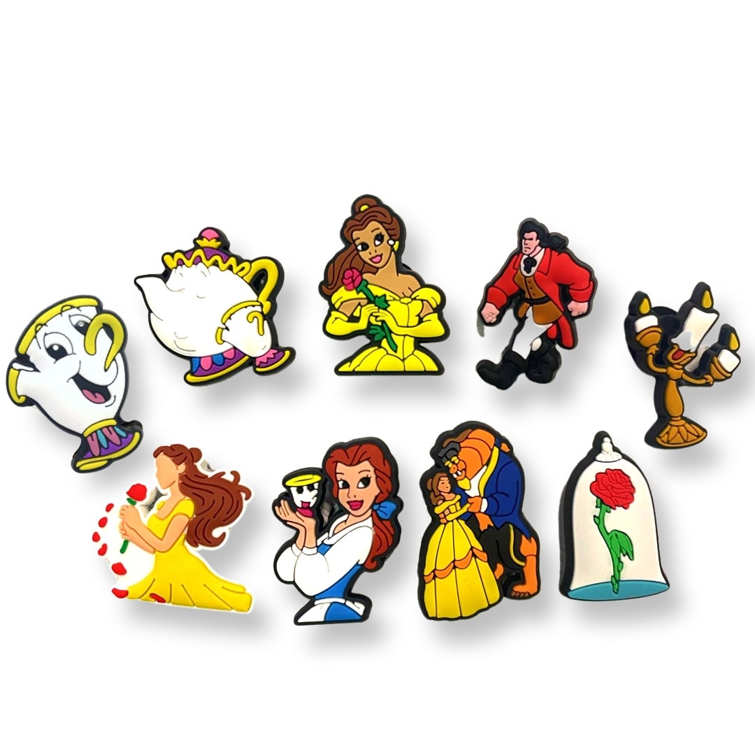 Beauty and the Beast Croc Charms - Decorative Shoe Charms for Crocs ...