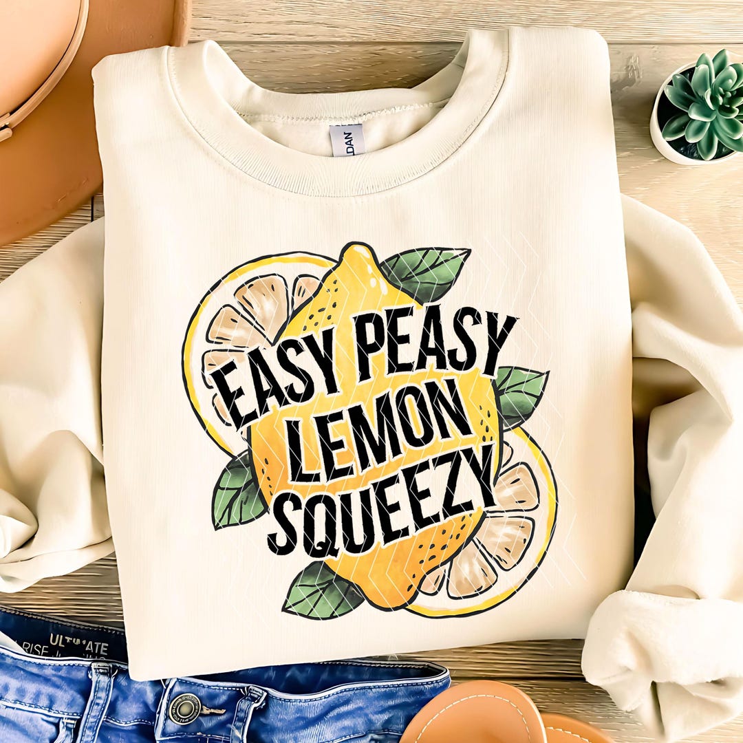 Easy Peasy Lemon Squeezy Lemonade PNG, Lemon Clipart, Watercolor Citrus ...