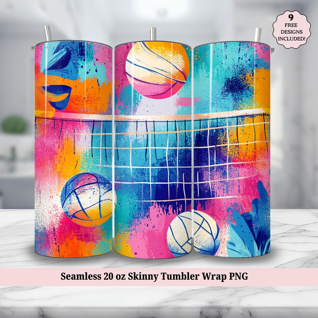 Volleyball Coach Tumbler Wrap PNG, Just a Girl Who Loves Volleyball ...