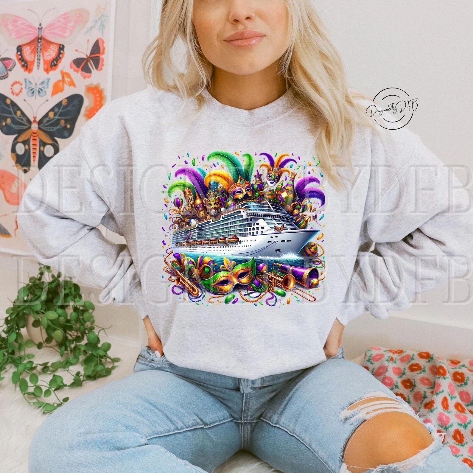 Mardi Gras Cruise PNG, Family Matching Cruise Crew Tshirt PNG, NOLA New ...
