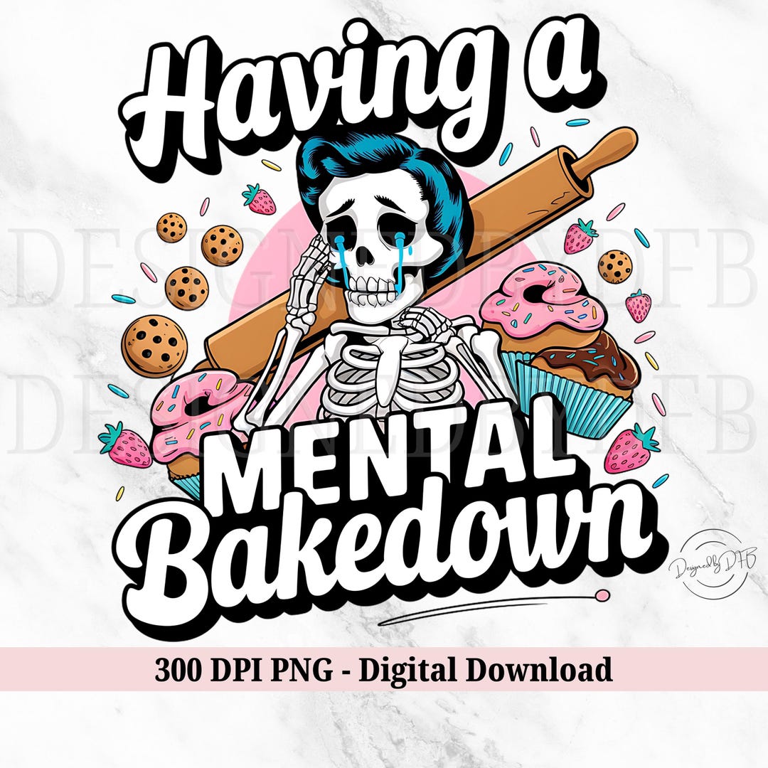 Having a Mental Bake Down PNG, Funny Cooking Skeleton, Skull Chef ...
