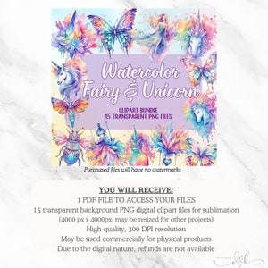 Fairy Clipart Bundle, Magical Fairy Wings Watercolor Angel Wing Clip ...
