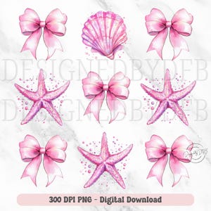 Coquette Seashell PNG, Coastal Beach Vacation Clipart, Trendy Vintage ...
