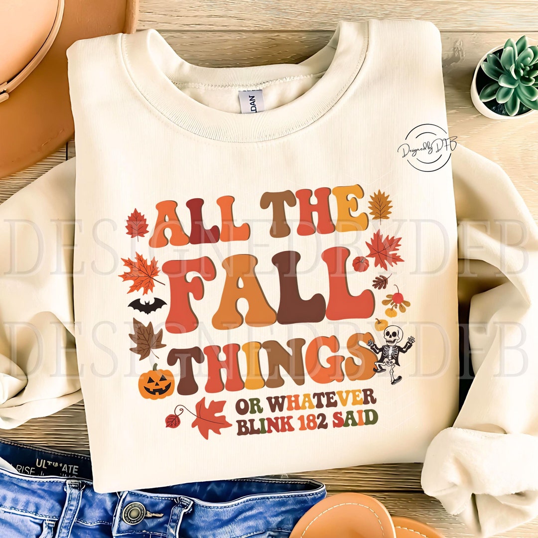 All the Fall Things or Whatever Fall PNG, Dancing Skeleton Retro ...