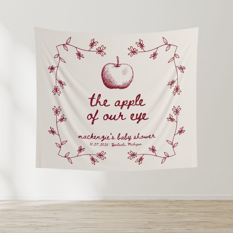 Apple Signs Fabric - Etsy