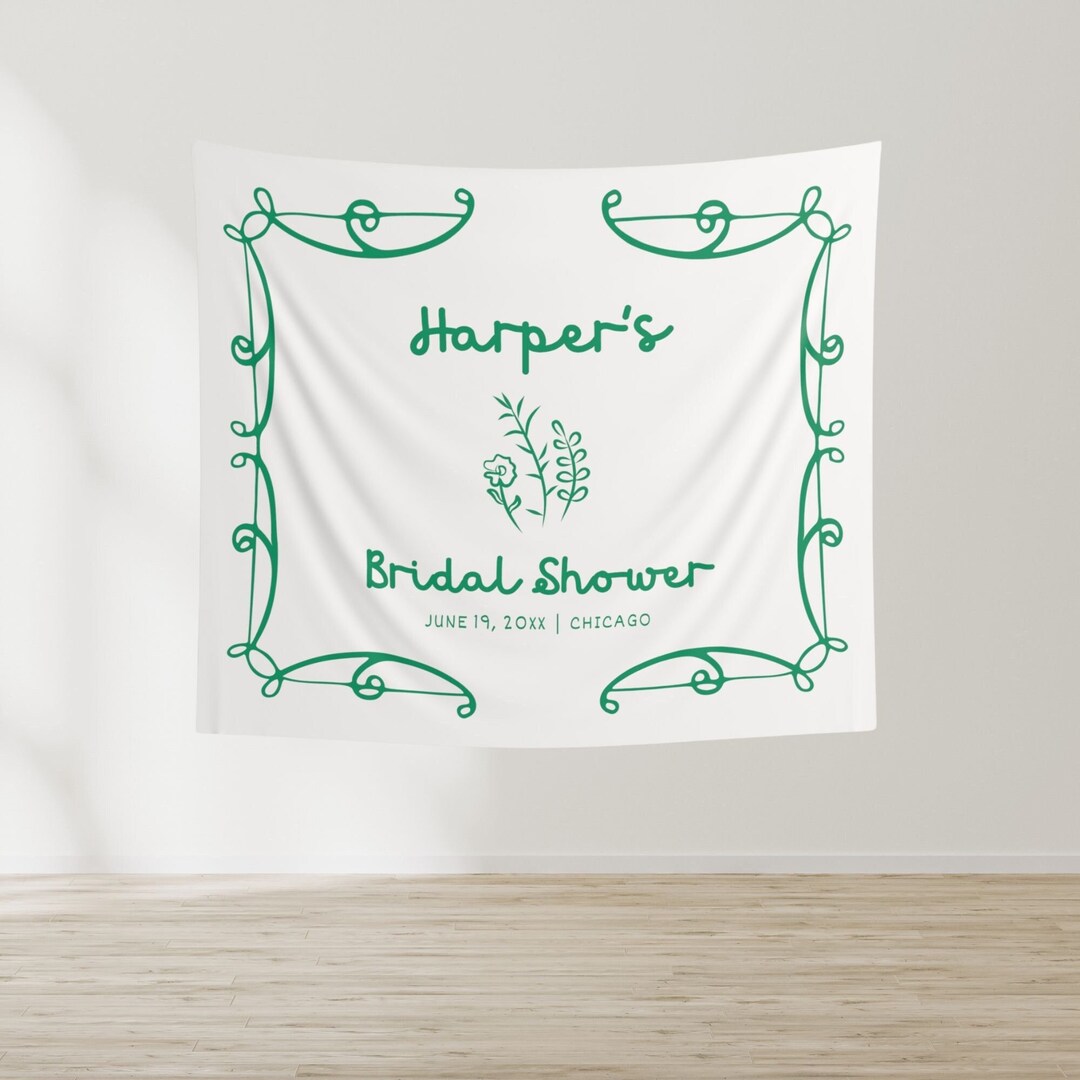 Wildflower Bridal Shower Banner, Custom Wedding Shower Sign Decor ...